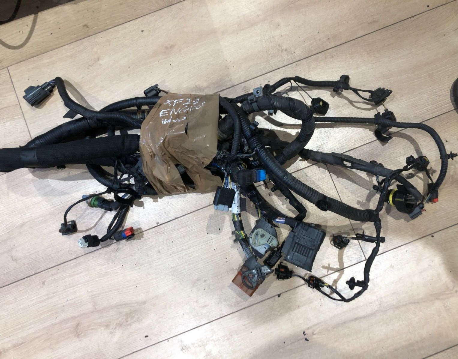 JAGUAR XF 2.2d 2012-2014 ENGINE WIRING LOOM HARNESS DX23-12A690-BB ...